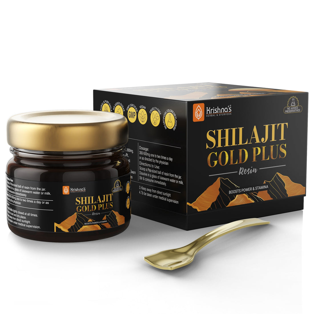 Shilajit Gold Plus Resin | 20 gm – Krishnaayurveda