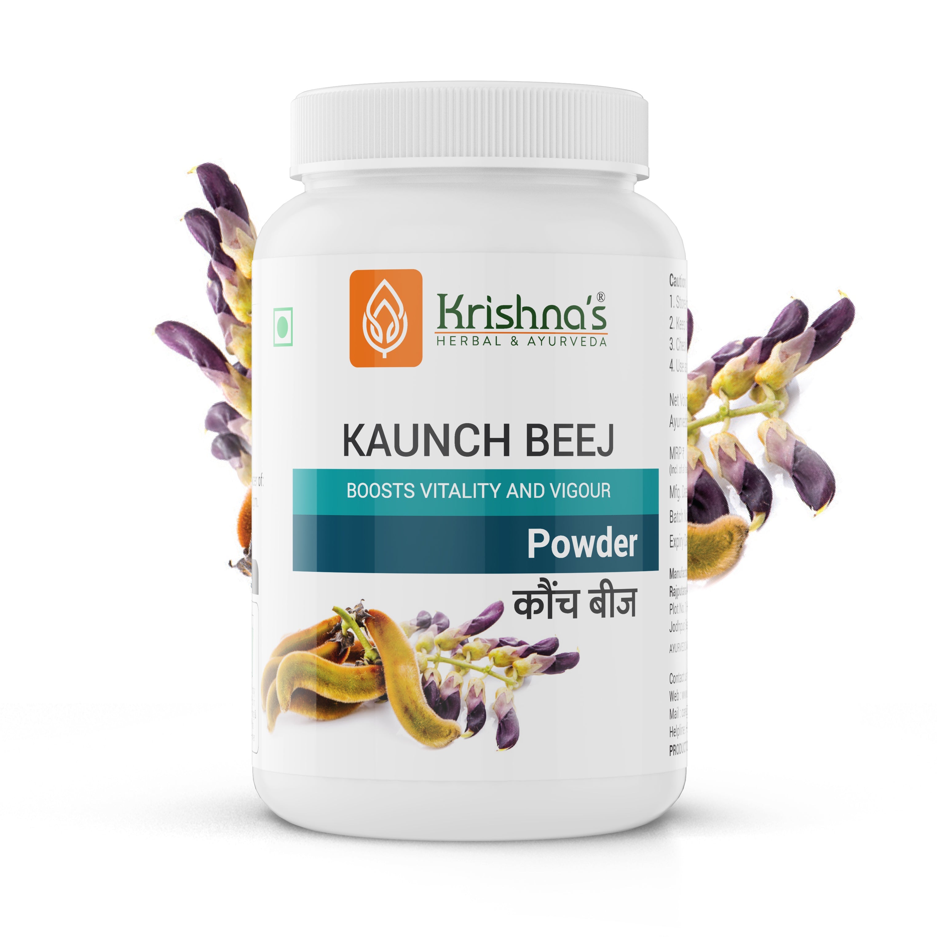 Buy Kaunch/Konch Beej (Mucuna pruriens) Powder Online – Krishnaayurveda