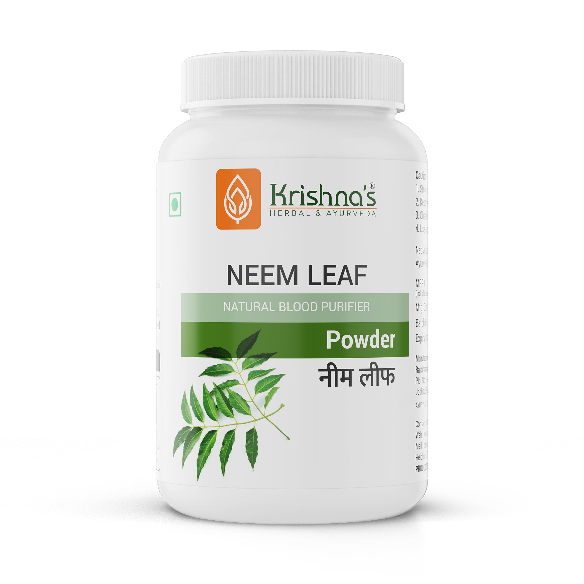 Neem Leaf Powder 100 g – Krishnaayurveda