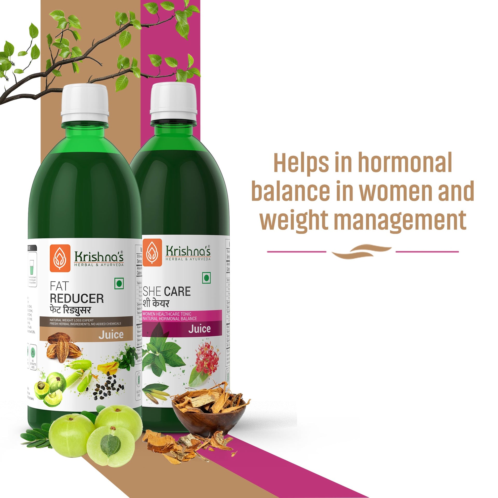 She Care Juice 1000 ml | Fat Reducer Juice 1000 ml – Krishnaayurveda