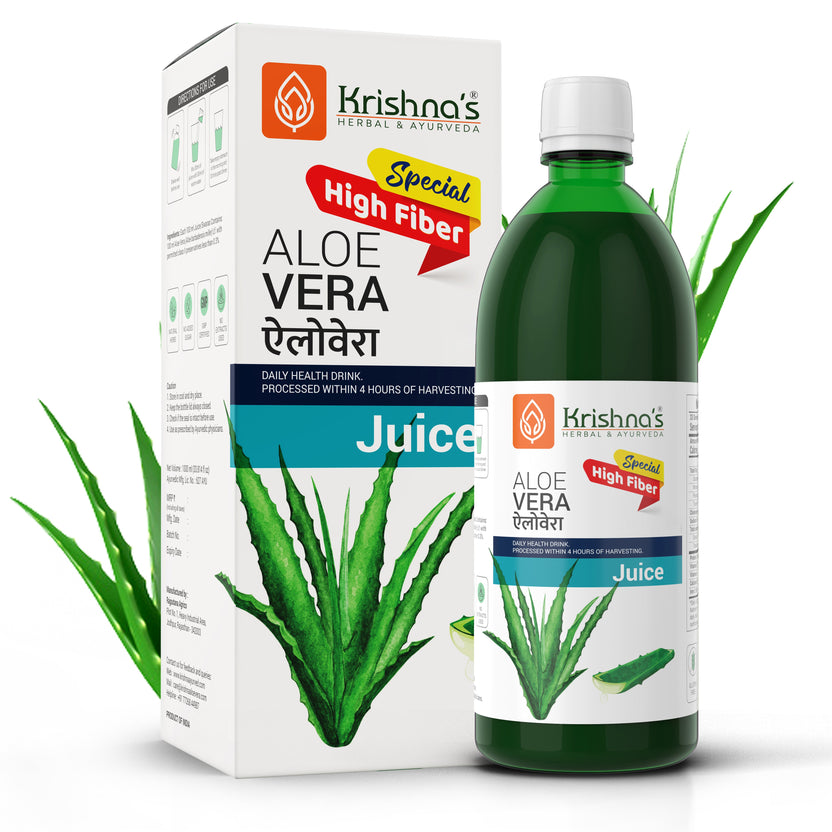 Aloe Vera High Fiber Juice for Digestion & Detox – Krishnaayurveda